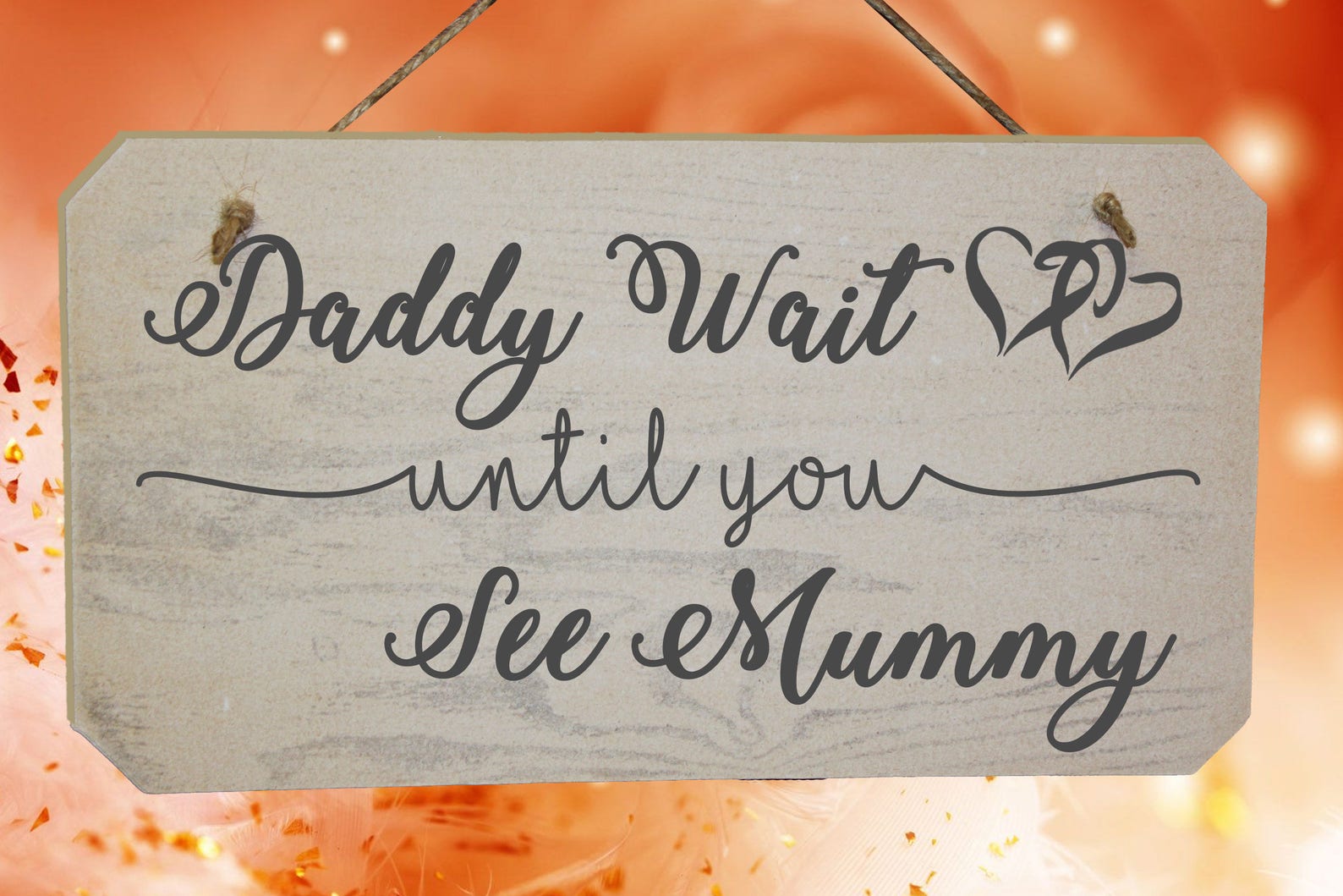 Funny Wedding Page Boy Wooden Sign Printed daddy Wait - Etsy