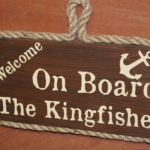 Wooden Boat Sign Personalised With the Name of Your Boat. - Etsy