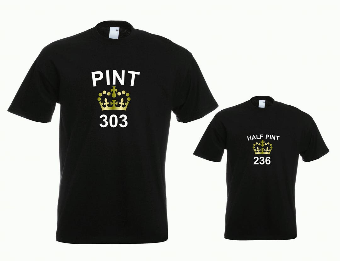Pint & Half-pint Matching T-shirts, Father and Son Gift - Etsy Canada