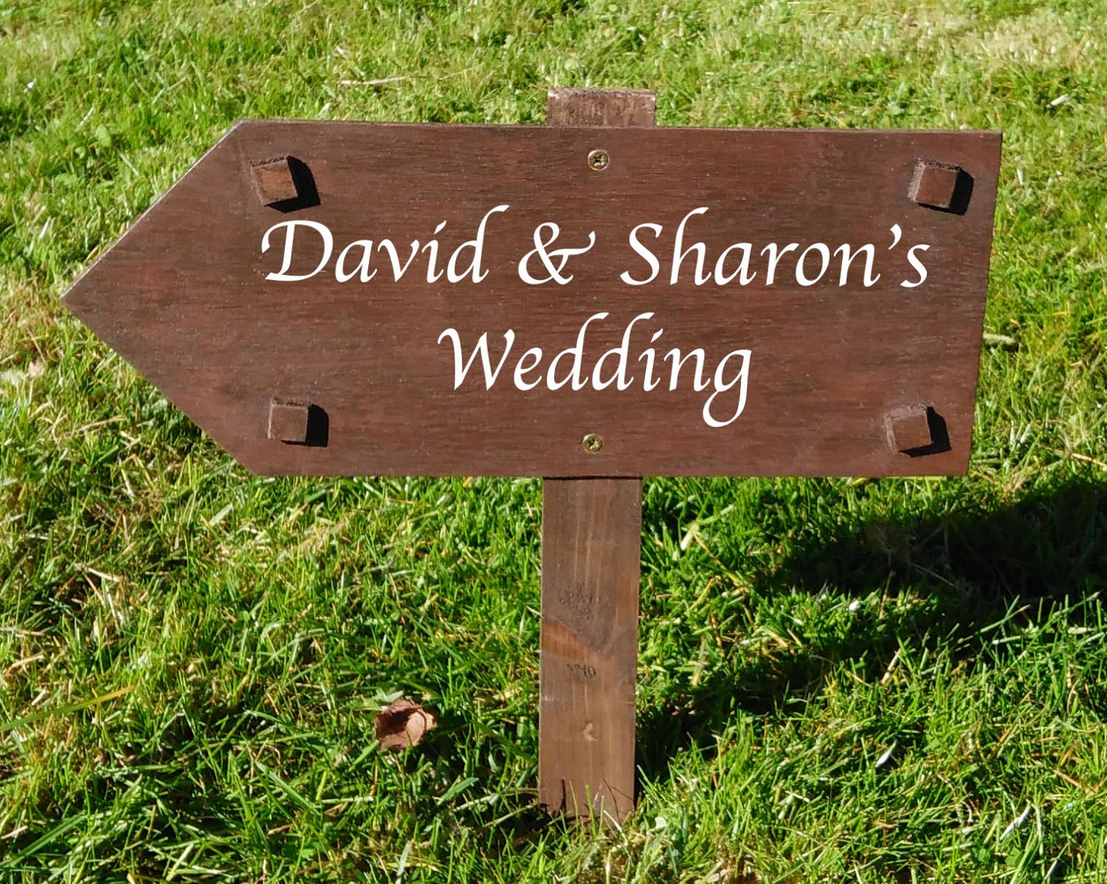 Personalised Wedding Direction Sign Rustic Wooden Sign - Etsy