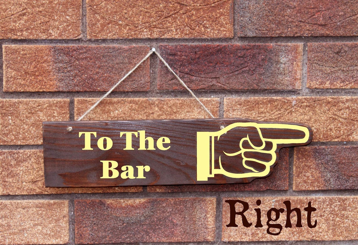 Wooden Hand Shaped Direction Sign Wedding Direction Sign - Etsy