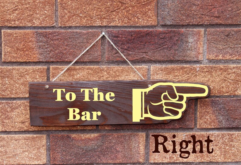 Wooden Hand Shaped Direction Sign Wedding Direction Sign - Etsy