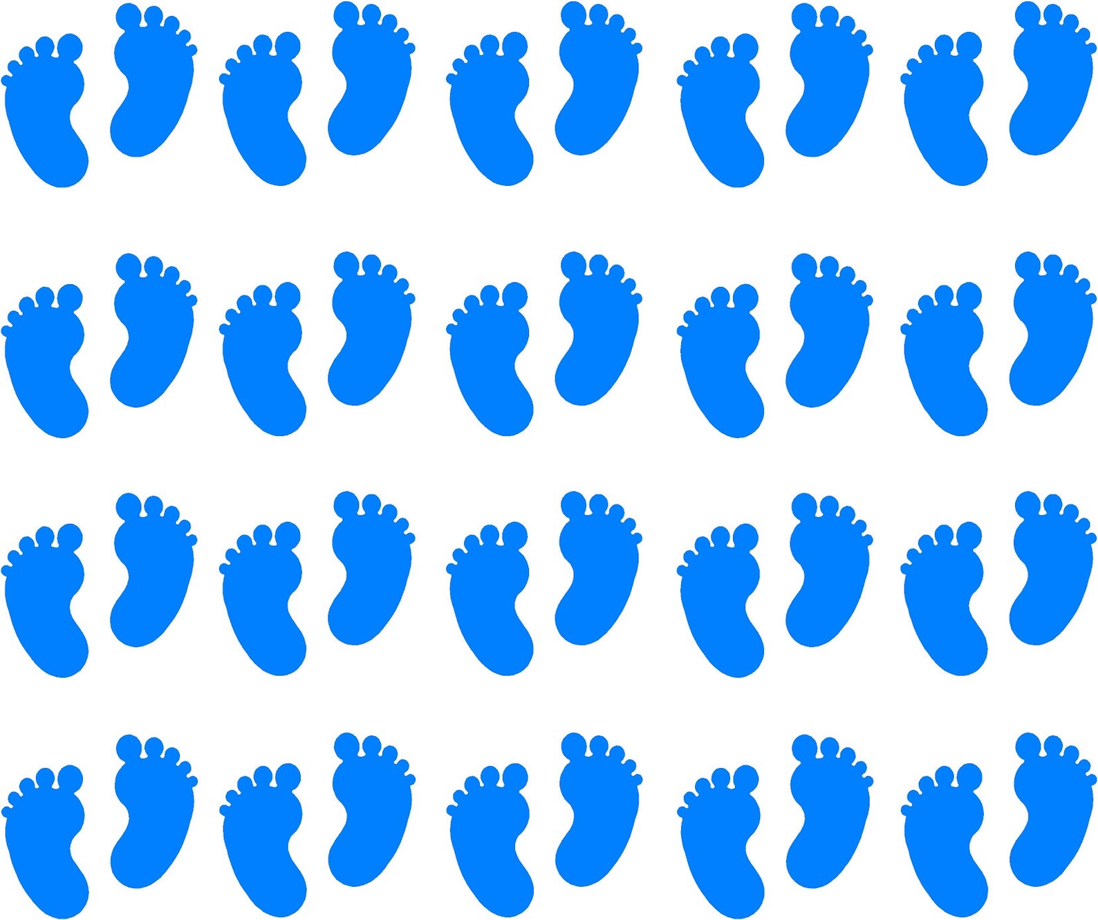 Baby Feet Vinyl Stickers Choice of Size Quantity and Colour. - Etsy