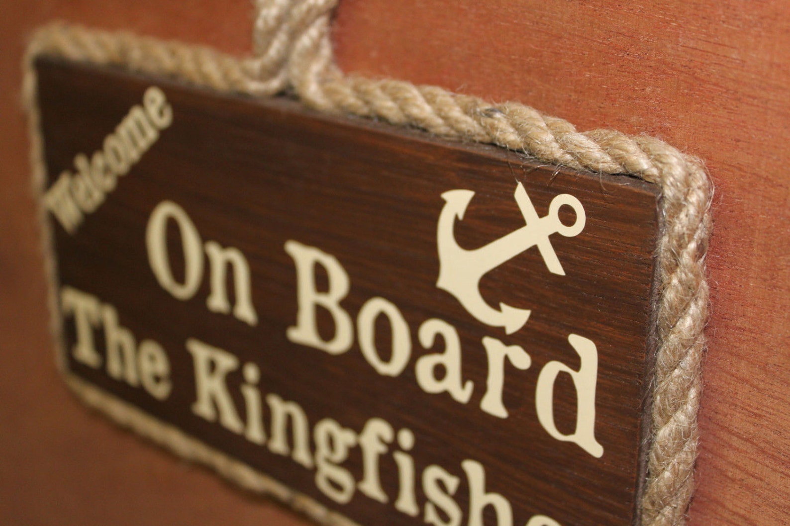 Wooden Boat Sign Personalised With the Name of Your Boat. | Etsy UK