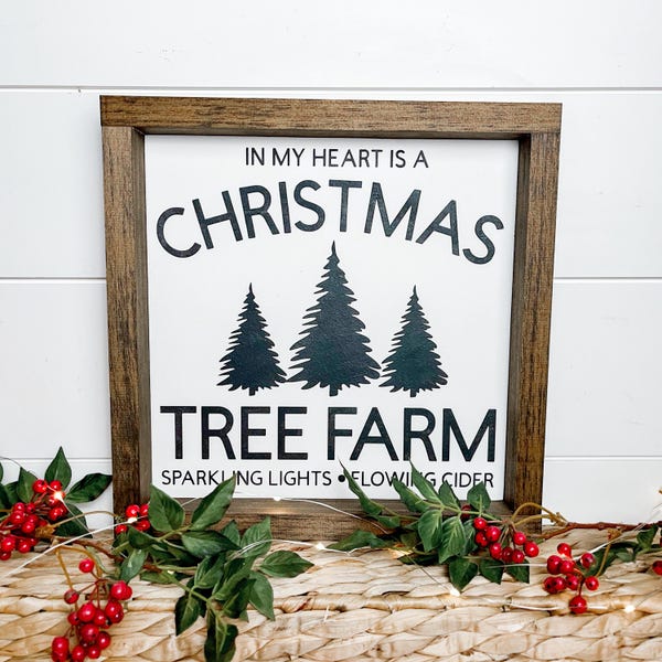 Tree Farm Sign - Etsy