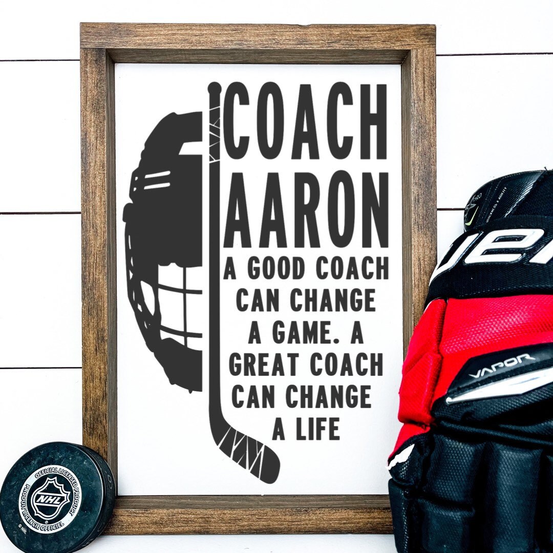 Personalized Coach Sign a Good Coach Can Change a Game. A - Etsy