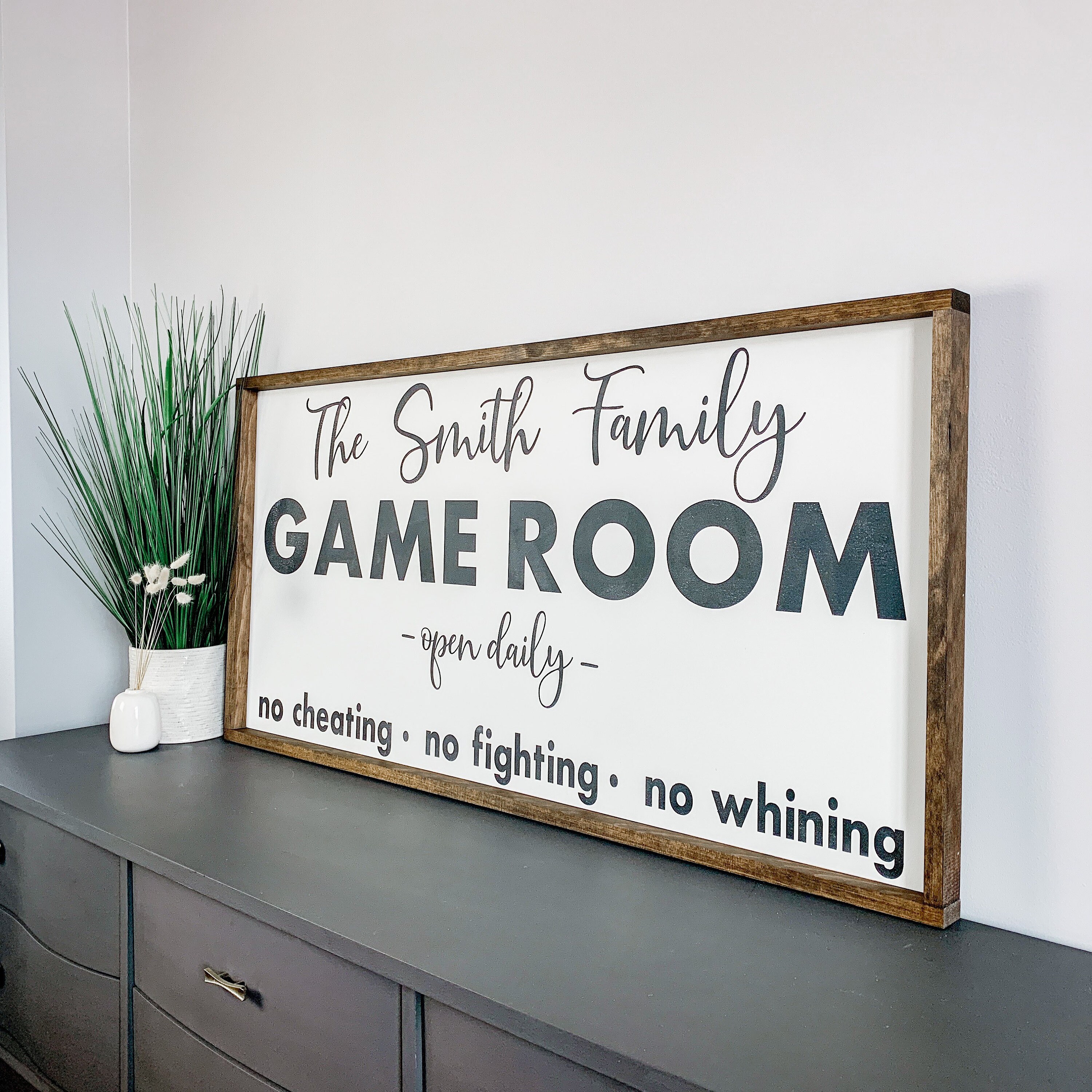 Game Room Sign Custom Family Game Room Statement Wall Art - Etsy Canada