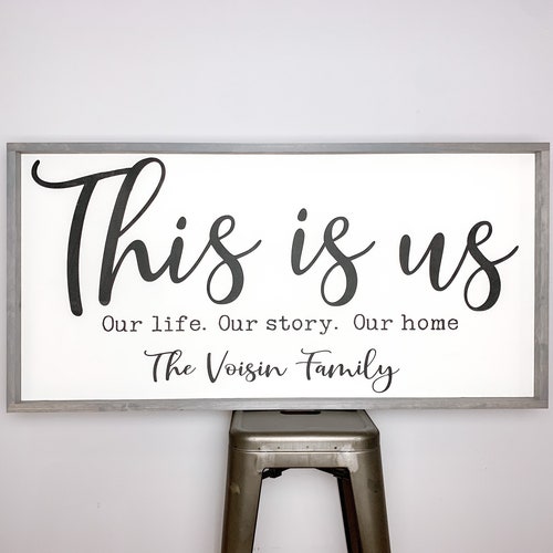 This is Us Our Life Our Story Our Home This is Us Wood Sign - Etsy