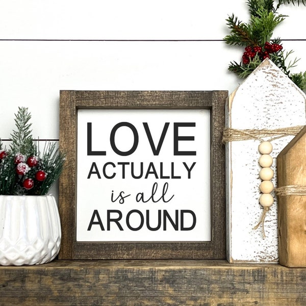 Love Actually is All Around Wall Art - Etsy