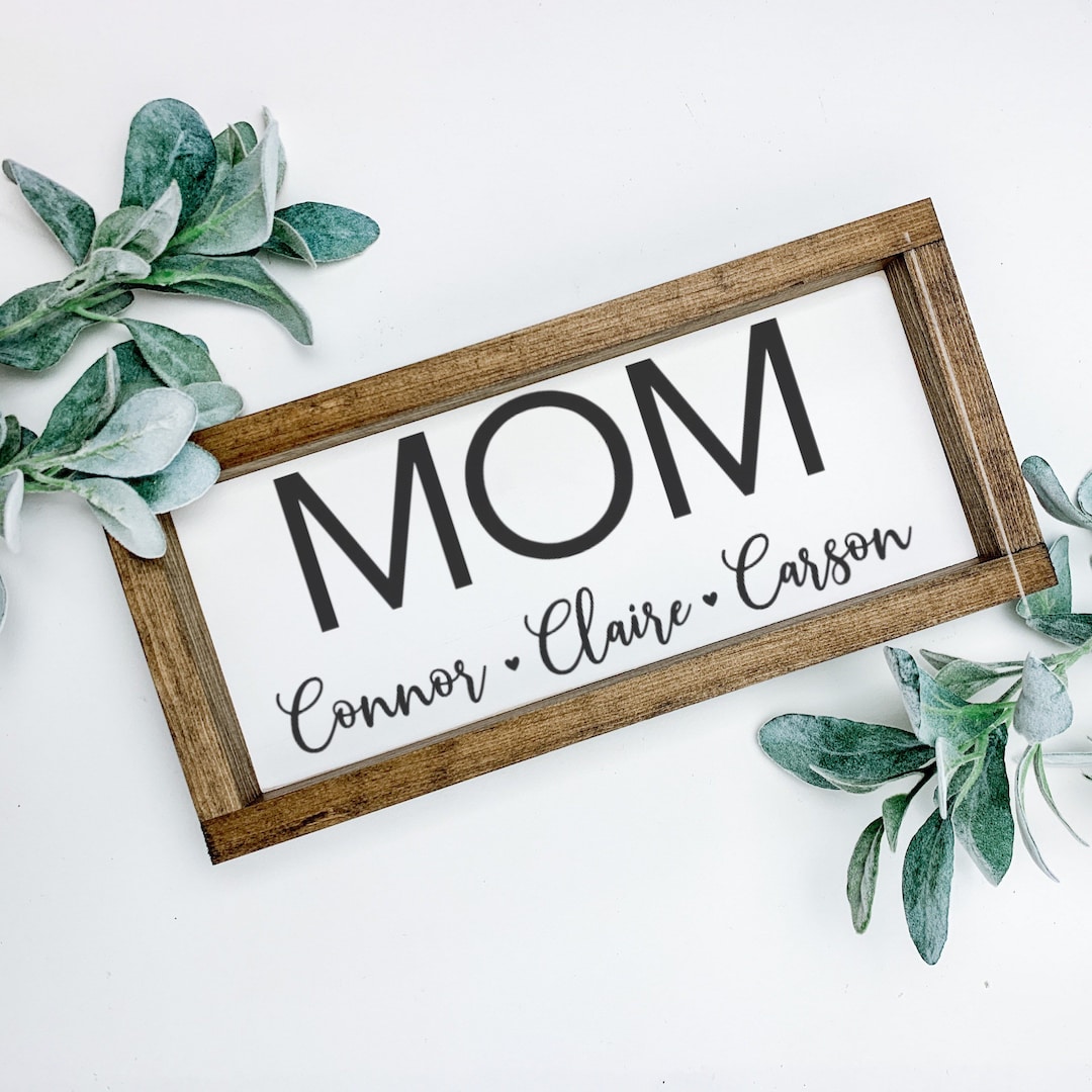 Mom Sign Custom Mom Sign Nana Gift Grandmother Gift - Etsy