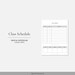 Diy Class Schedule Two Templates Diy Custom Planner Planner - Etsy