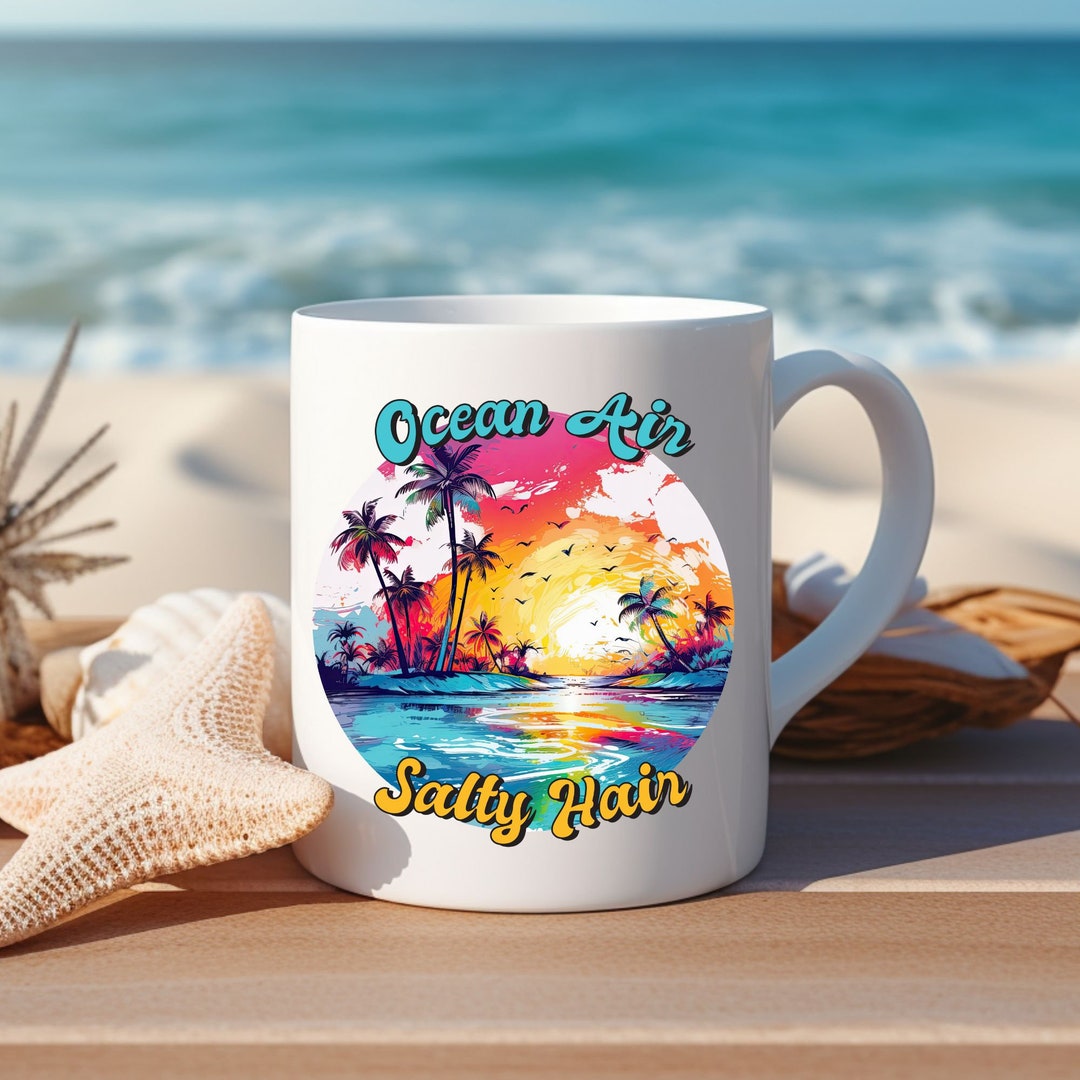 Retro Beach Lover Mug, Vintage Beach Mug, Summer Gifts, Beach Gifts ...