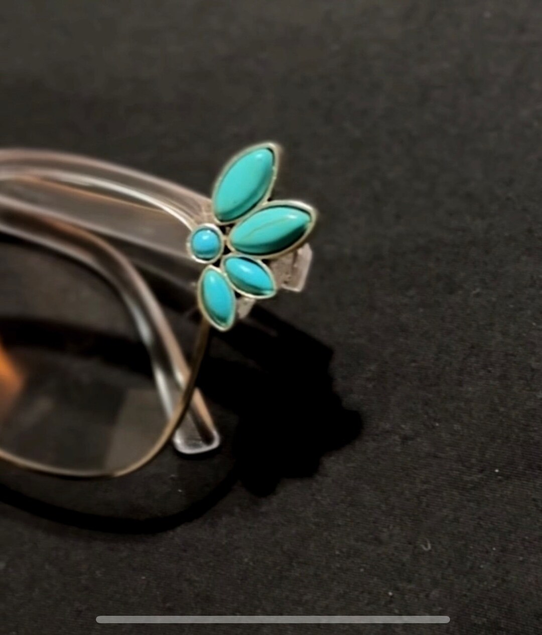 Turquoise Western Half Frame Blue Light Glasses - Etsy