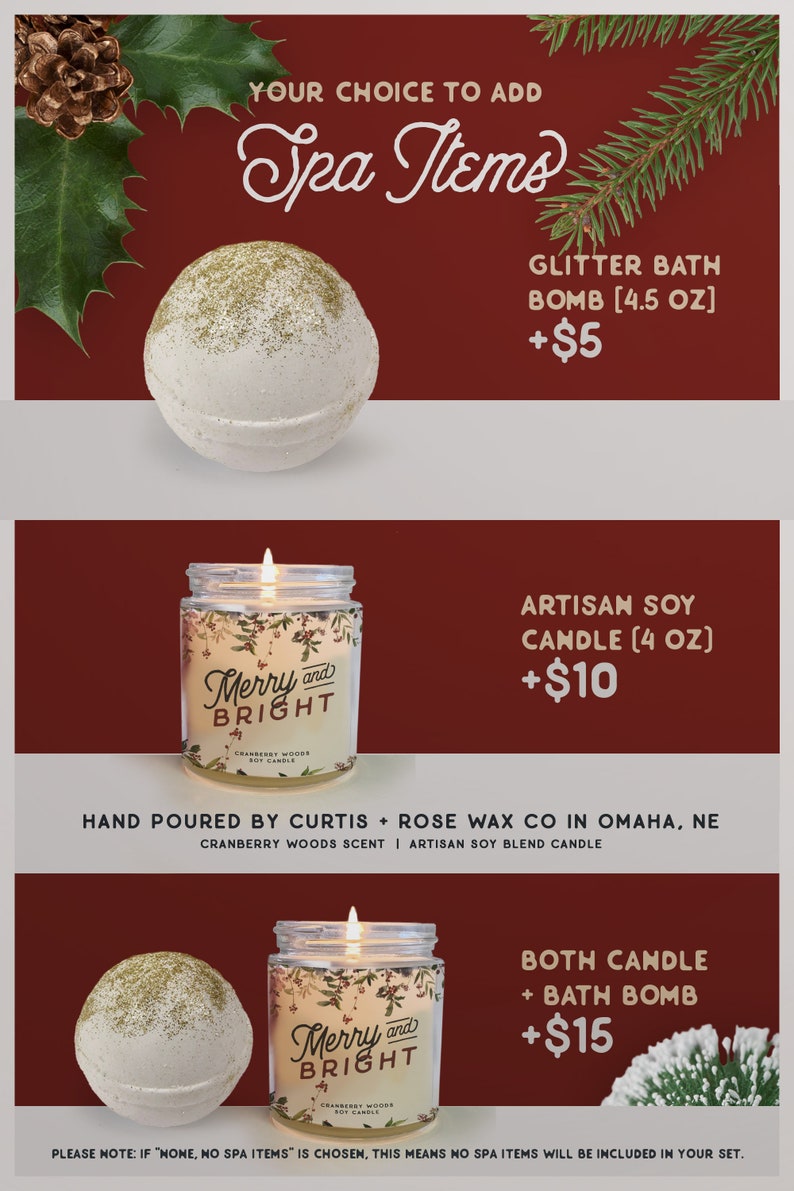 Spa Christmas Gift Set for Her Personalized Holiday Gift - Etsy