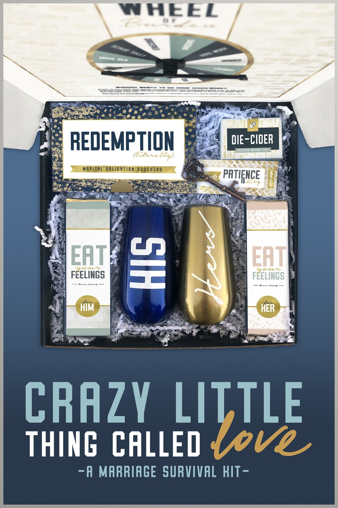 Funny Engagement Gift for Couples, Unique Newly Engaged Gift Set ...