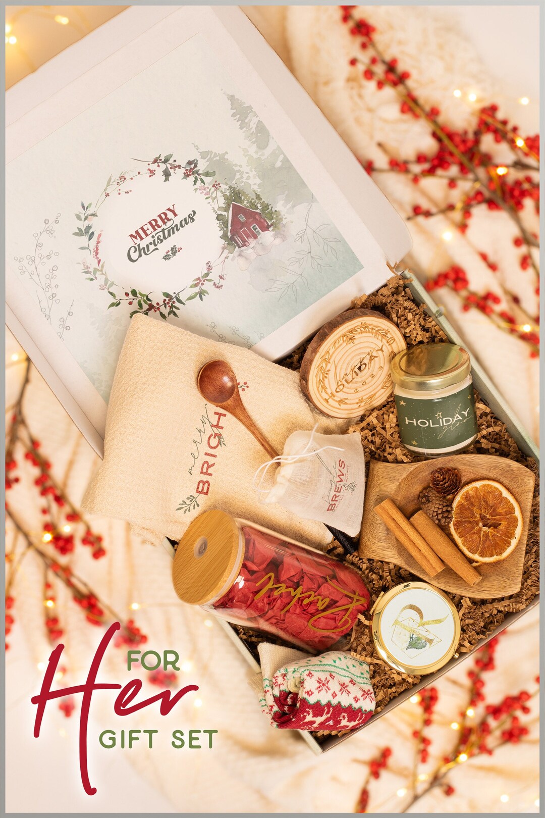 Christmas Hygge Gift Box for Her, Him, or Couple, Cozy Christmas Tea ...
