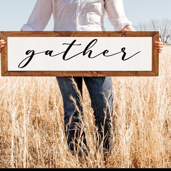 Gather Sign - Etsy