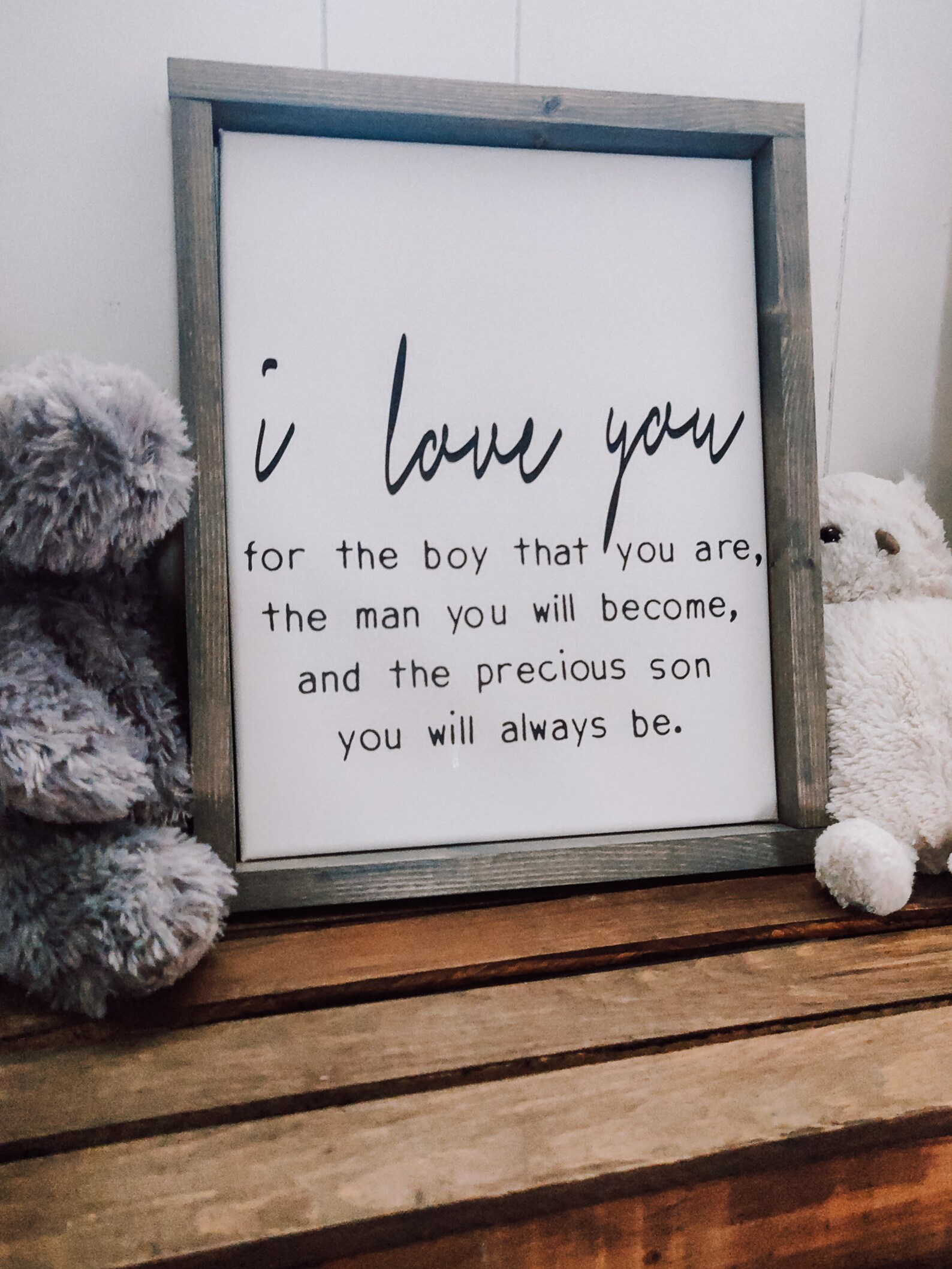 I Love You Nursery Sign/boys Nursery Sign/ Little Boys Room - Etsy