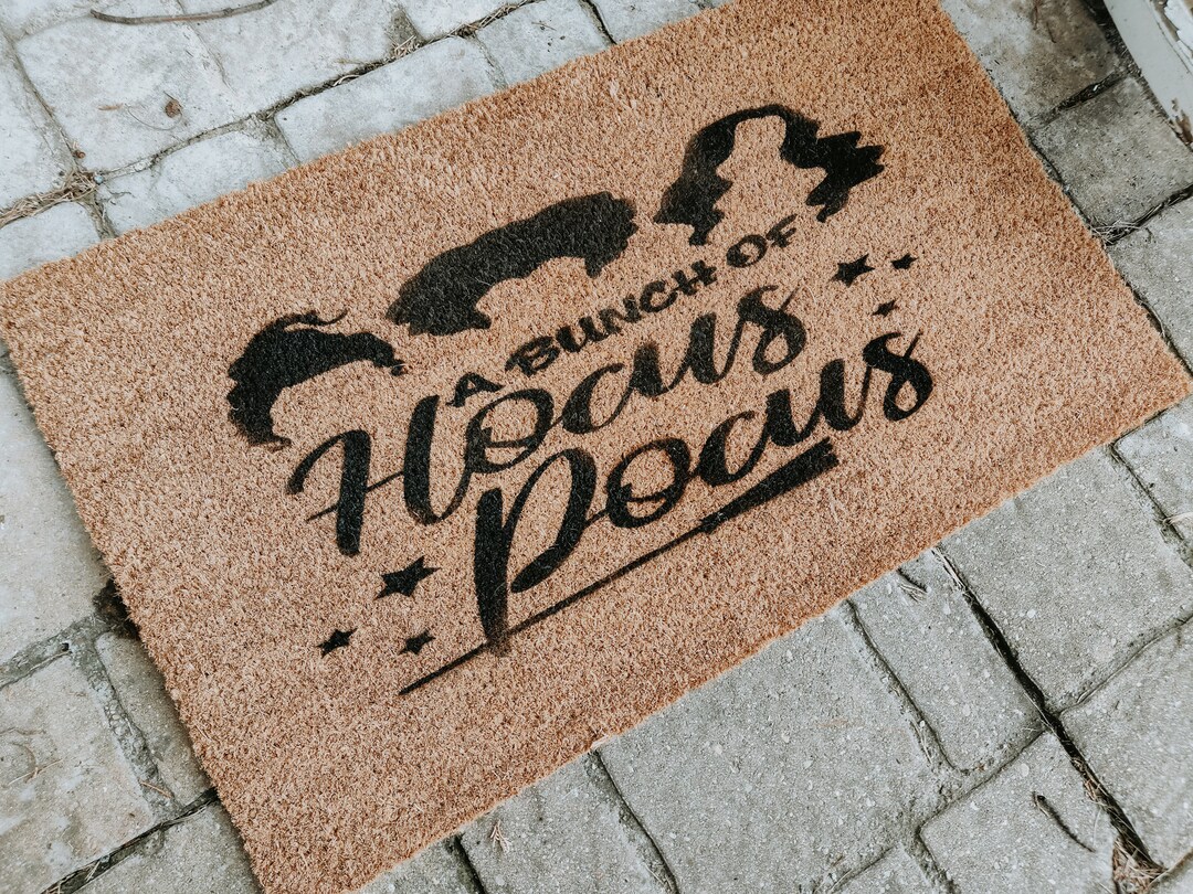 A Bunch of Hocus Pocushalloween Doormat Hocus Pocus Coir Mat Fall Decor ...
