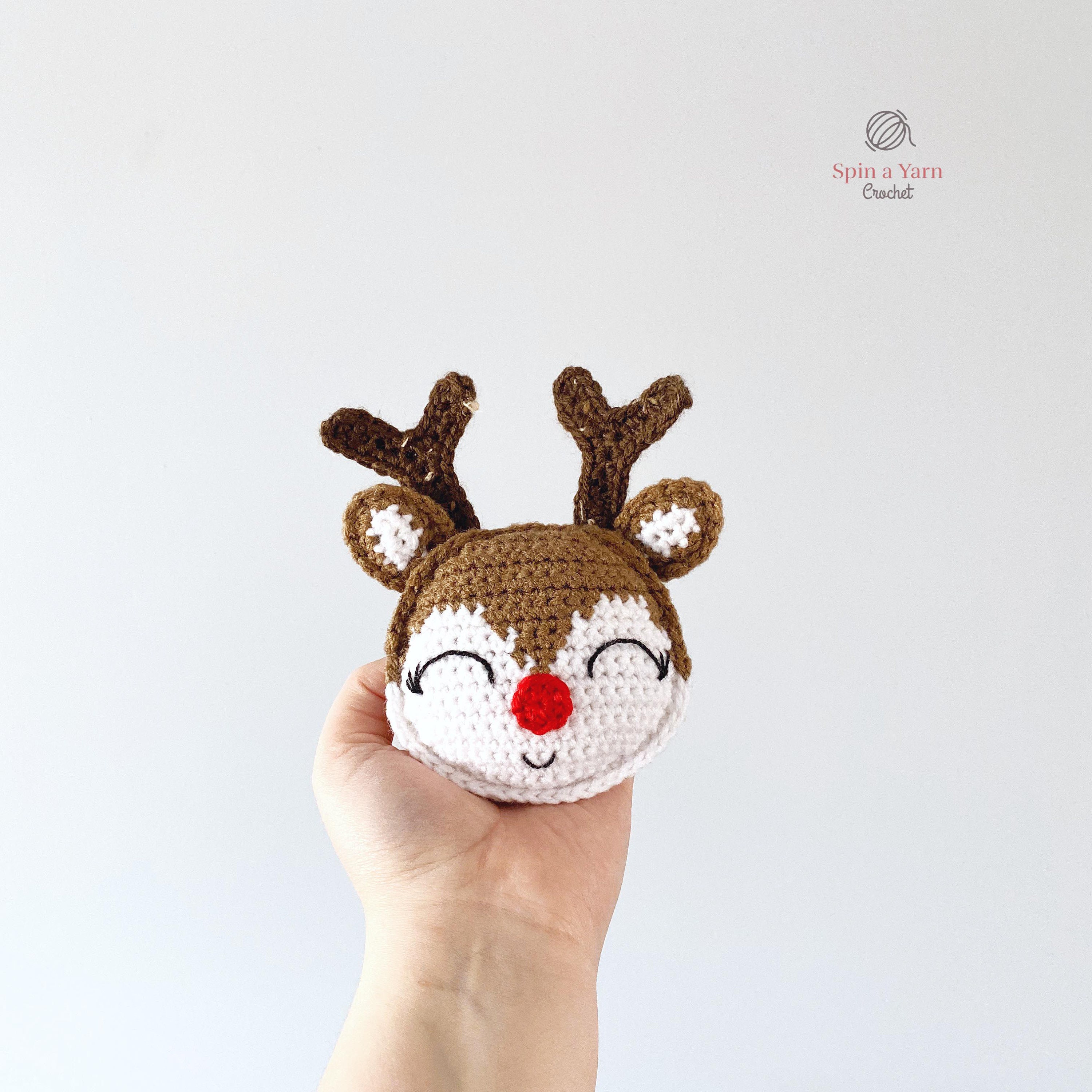Rudolph Ornament Crochet Pattern - Etsy