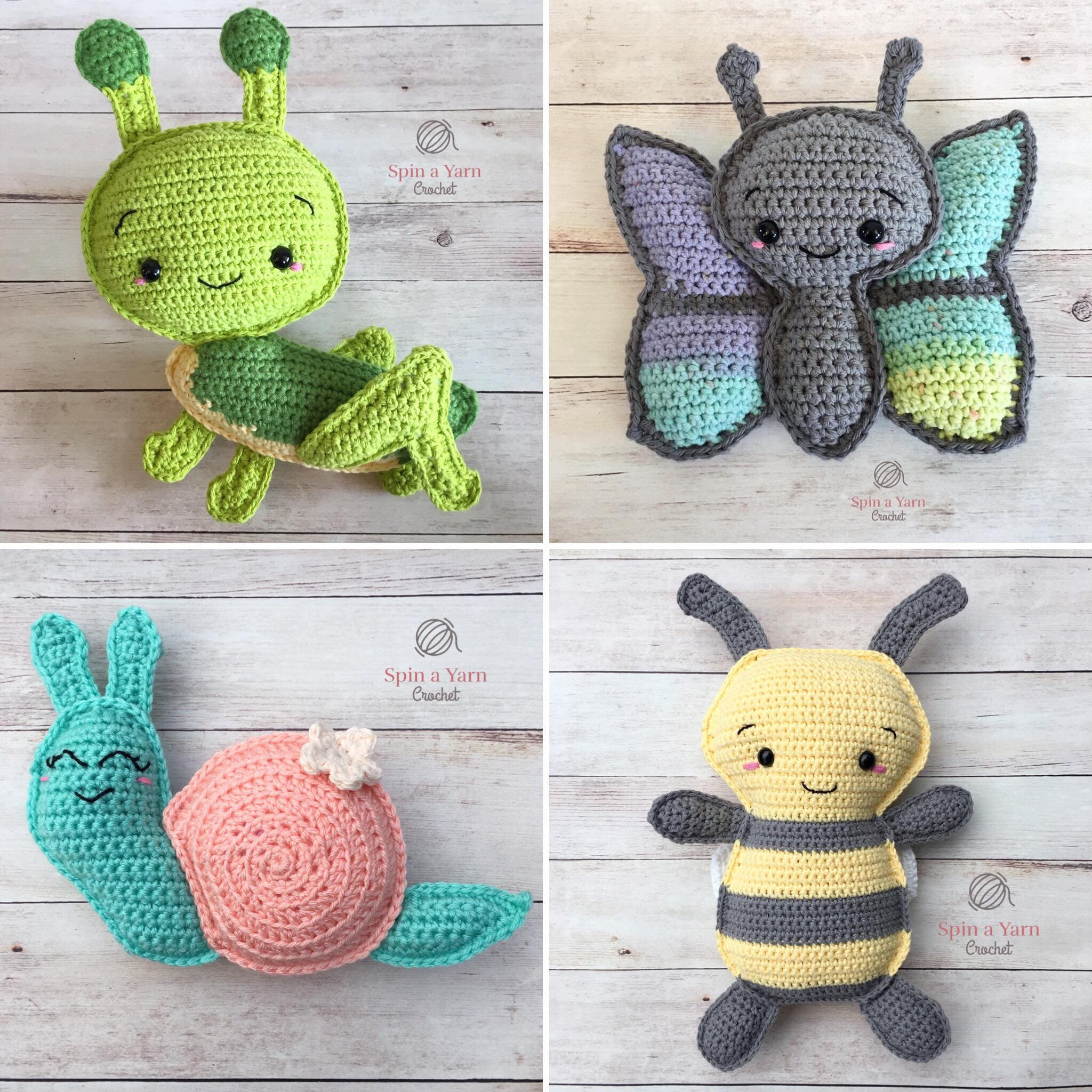 The Critter Collection Crochet Patterns | Etsy