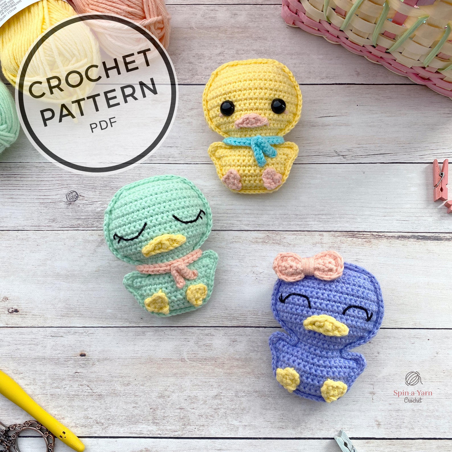 Pocket Duck Crochet Pattern | Etsy