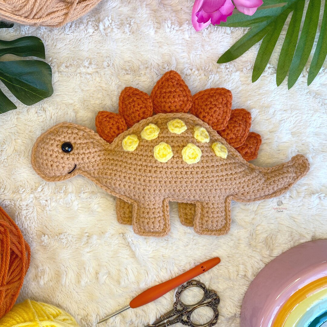 Stegosaurus Crochet Pattern - Etsy Canada