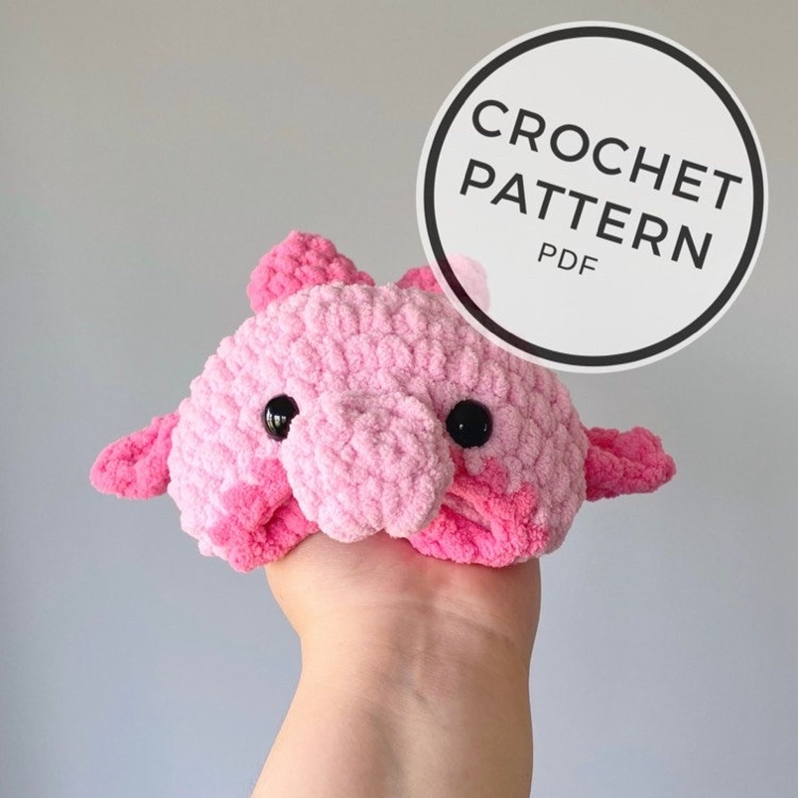 Blobfish Crochet Pattern - Etsy