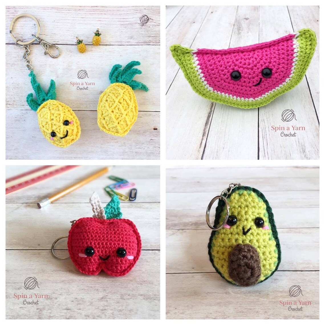 Fruit Keychain Collection - Etsy Canada