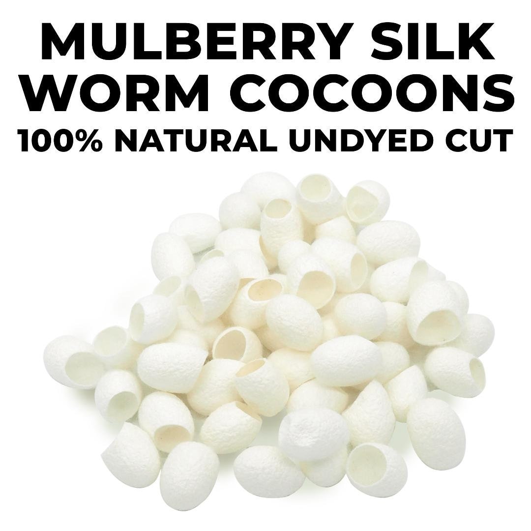 Mulberry Silk Worm Cocoons Natural Undyed Cut - Etsy