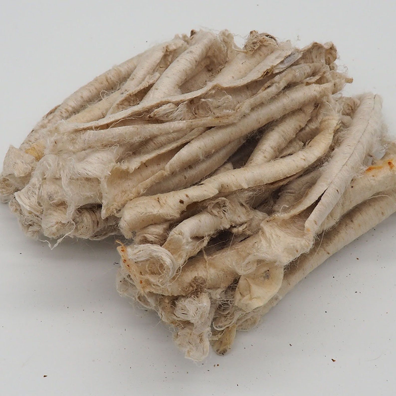 50g Natural Silk Rods Silk Carrier Rods Silk Tubes Gummy Silk Felting ...