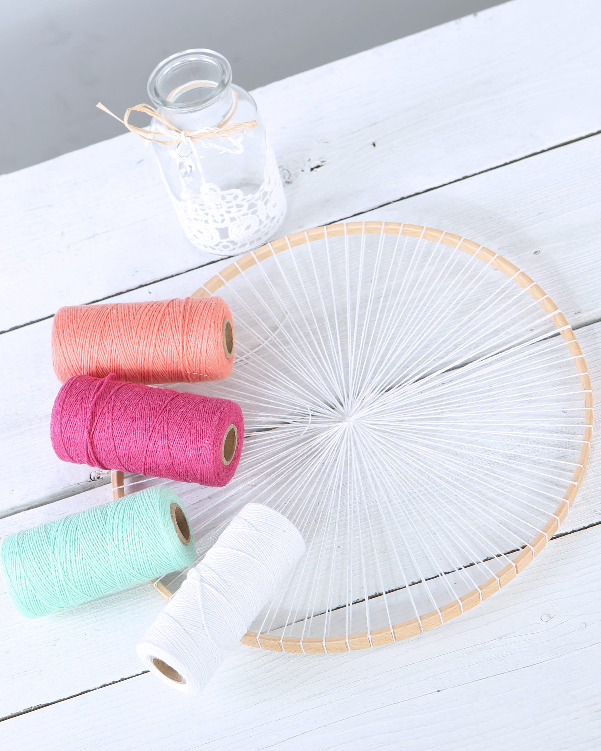 Warp Thread - Weaving Strings - 1mm 2-ply Cord – Cotton Yarn – Macrame ...