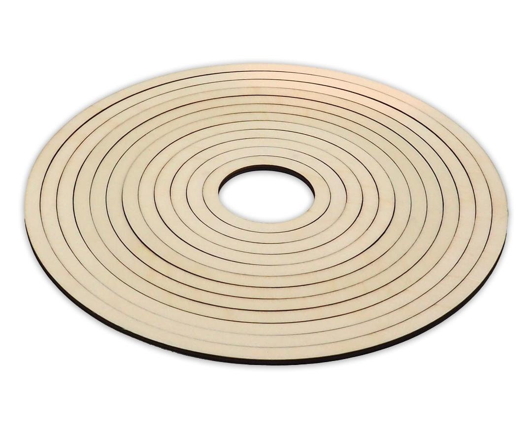 Wooden Circles Cutout Set DIY Crafting Decorative Elements - Etsy