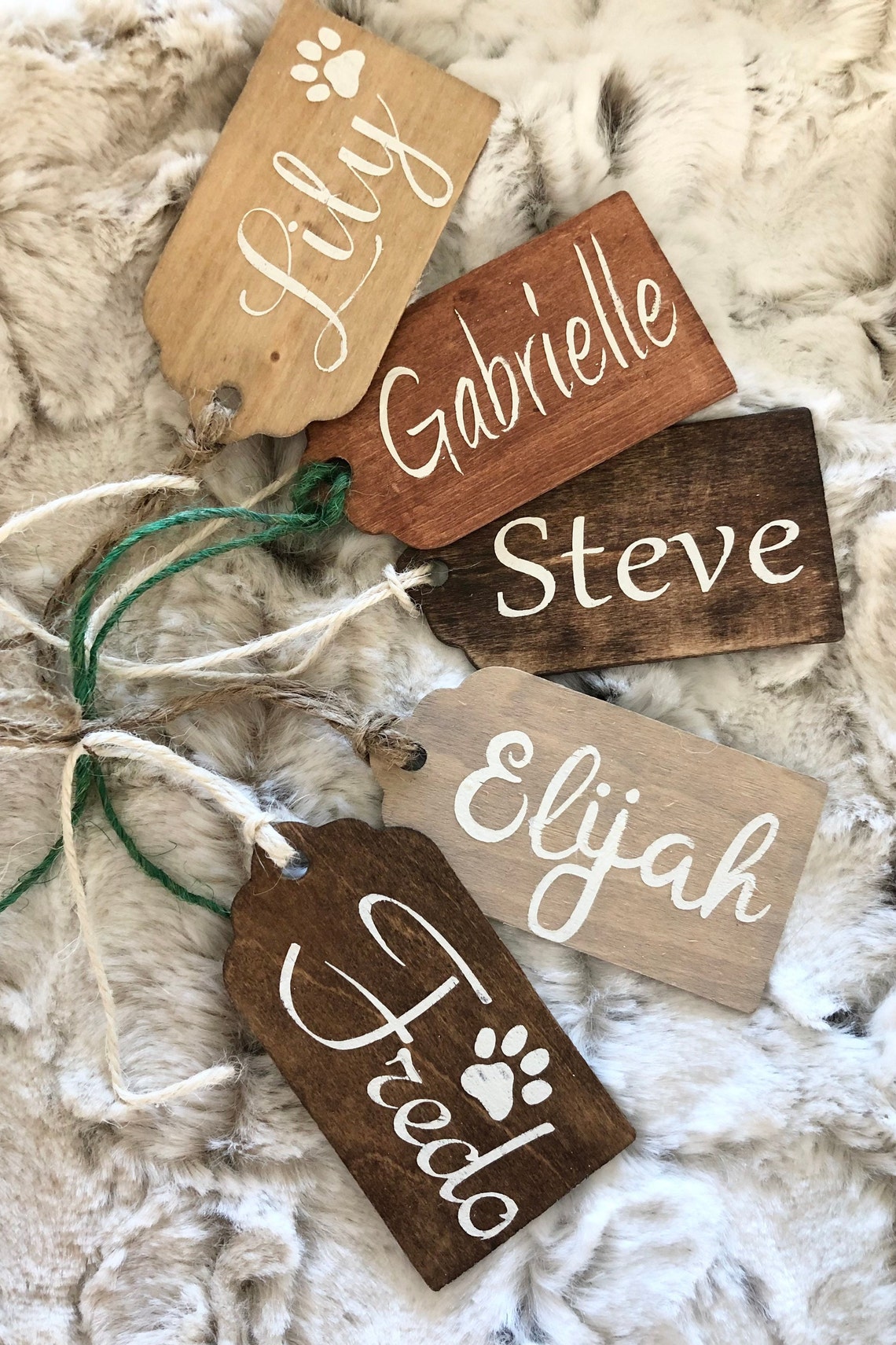 Wooden Gift Tags Personalized Tags Customized Stocking Tags - Etsy