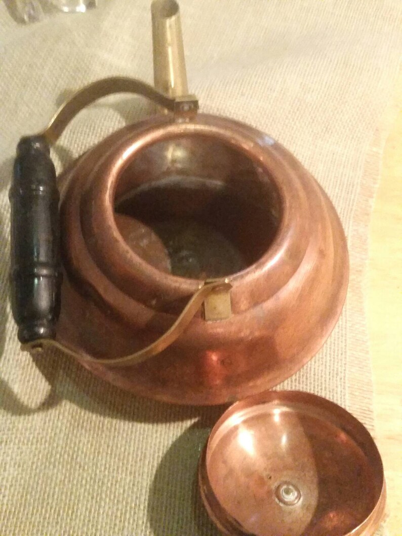 Vintage Copper Kettle Tea Pot Collectible Brass Copper Home Decor ...