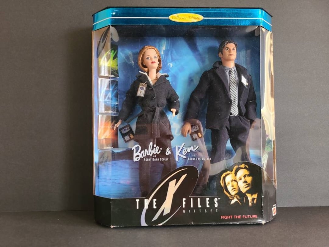 The X-files Barbie and Ken as Dana Scully and Mulder Dolls Giftset ...