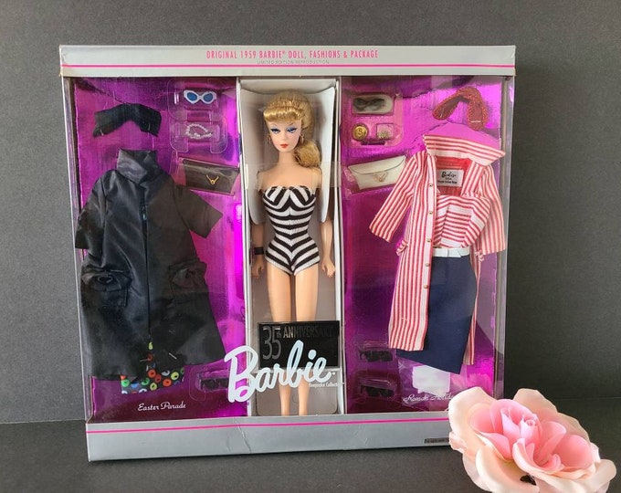 35th Anniversary Gift Set 1959 Barbie Blonde Doll, Easter Parade ...