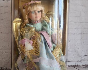 Angel Porcelain Doll - Etsy