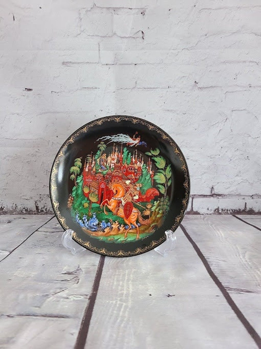 1988, Russian Legends Fairy Tales Ruslan and Ludmila Porcelain Plate - Etsy