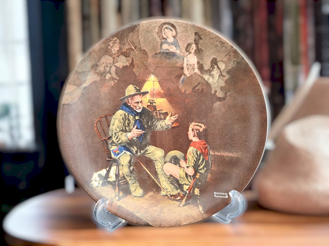 Edwin M Knowles Collectors Plate "the Old Scout" by Artist Norman ...