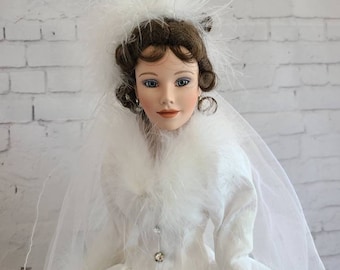 Porcelain Bride Doll - Etsy