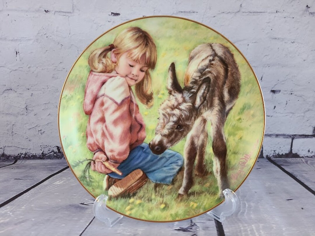 No Fair Peeking Porcelain Plate - 1985 Hamilton Collection - Etsy