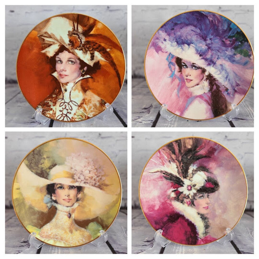 Avon Collectible Plate, Mrs Albee ''the Four Seasons'' Porcelain Plate ...