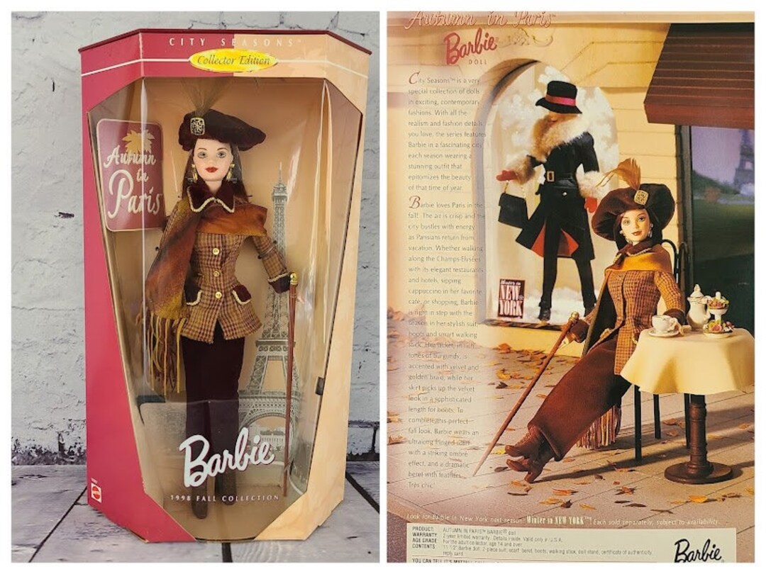 Autumn in Paris Barbie Doll City Seasons Collector Edition - Etsy