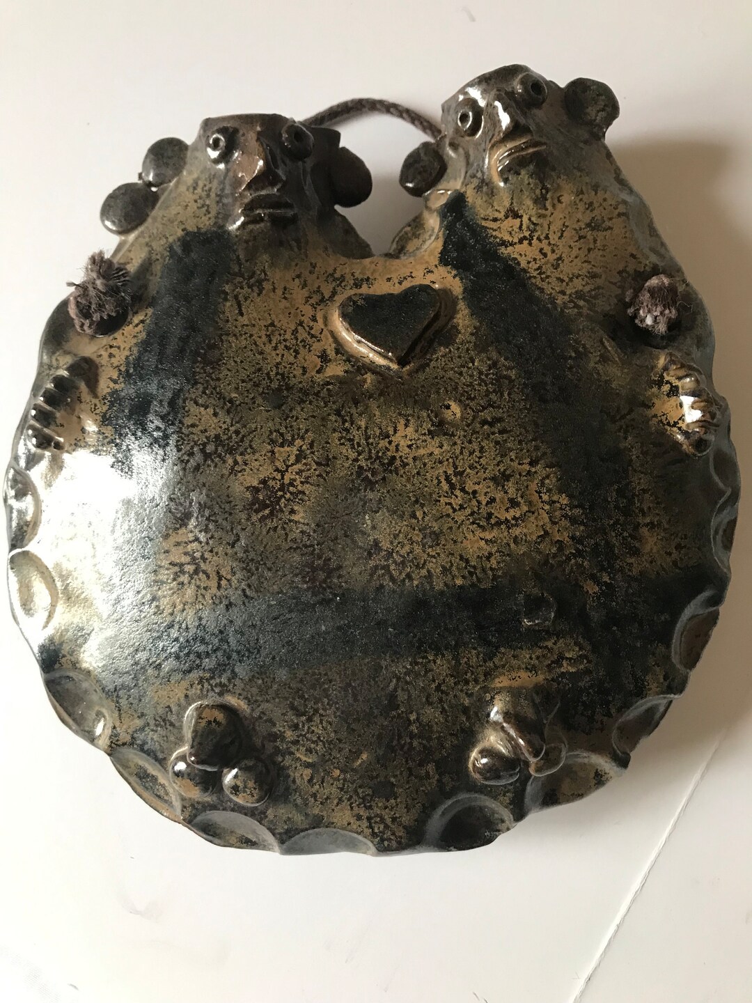 Vintage Art Pottery Signed Ceramic Very Unique Wall Vase Signed ...