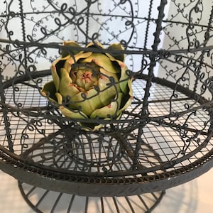 Vintage Wrapped Wire Cake Stand and Dome Cover, Rustic Wire Kitchen ...