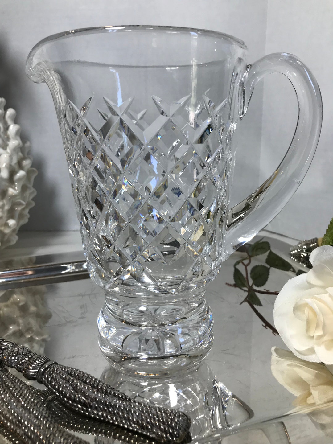 Vintage Waterford Pitcher, Waterford Crystal Serving Water Pitcher ...