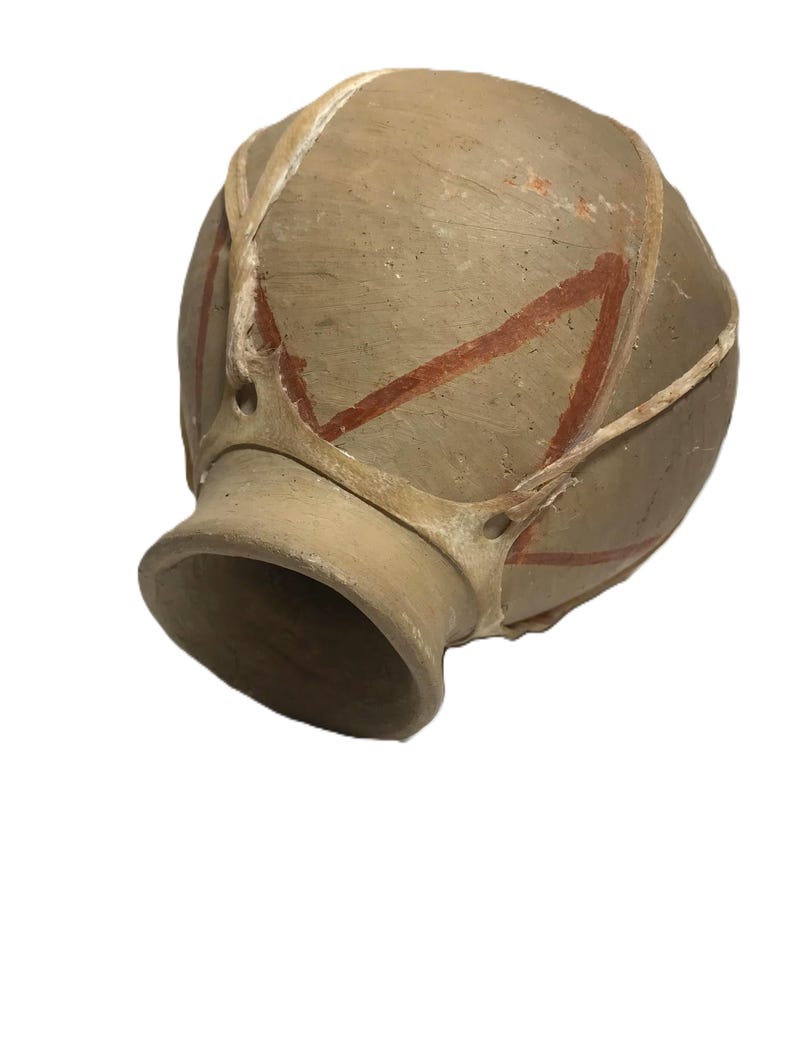 Vintage Tarahumara Pottery Clay Pot, Native American Style Red Clay Pot ...
