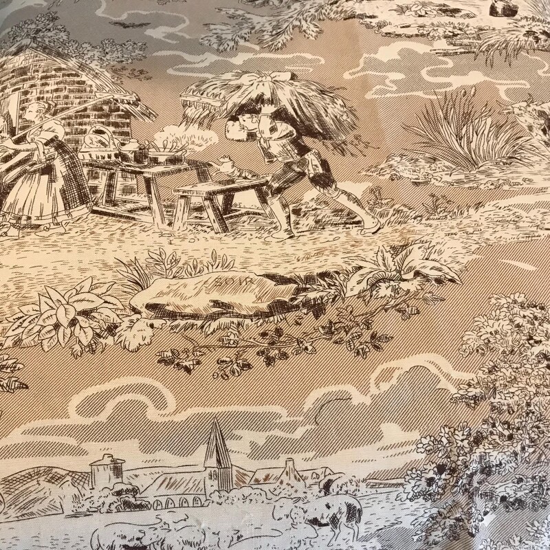 English Toile Fabric - Etsy