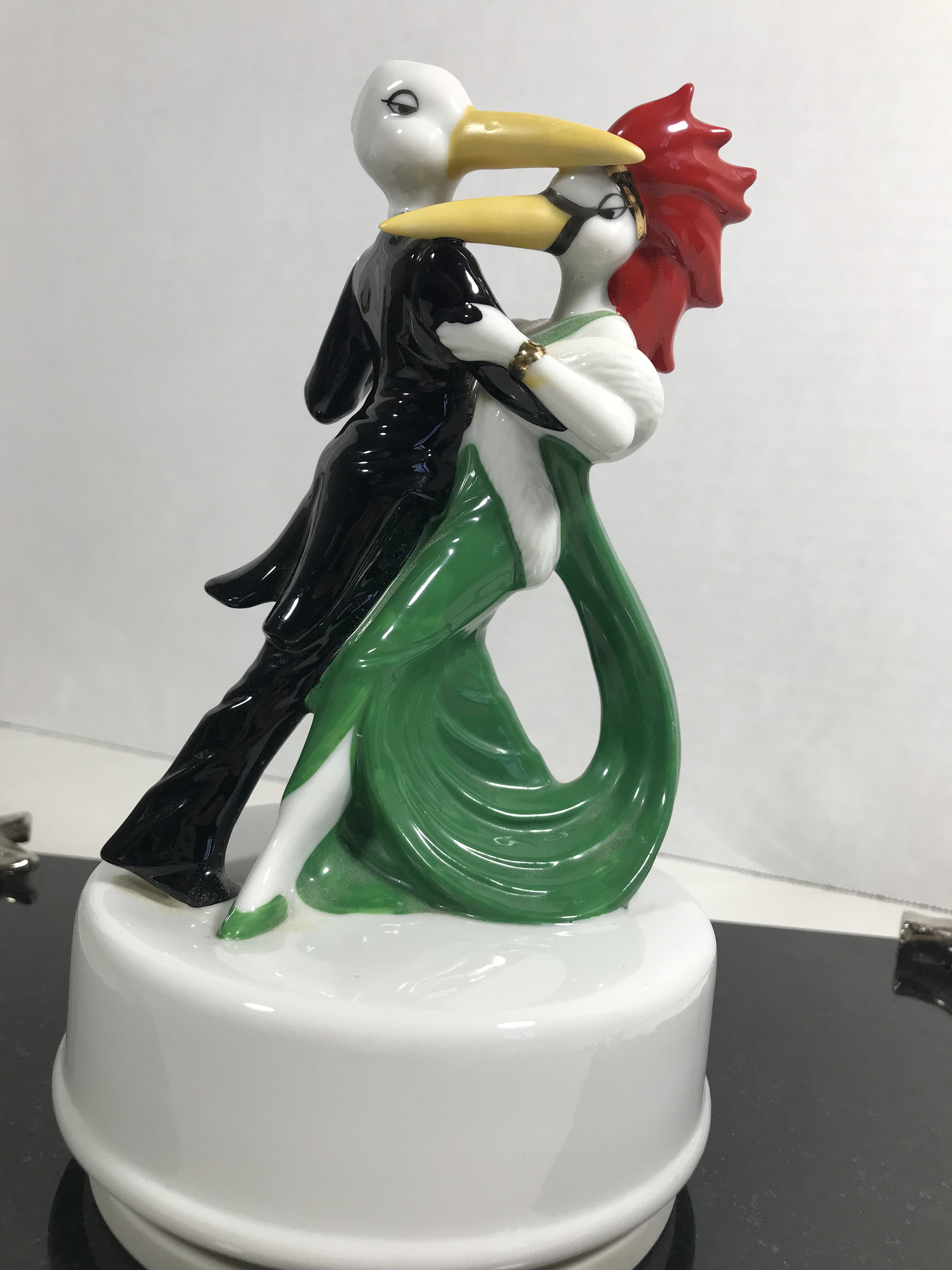 Vintage Dancing Birds Statue, Vintage Ballroom Dancing Bird Figurine ...